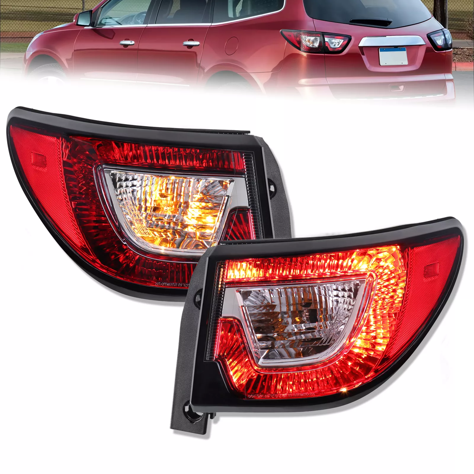 MOSTPLUS Pair Left & Right Side Tail Lights Lamps for 2013-2017 ...