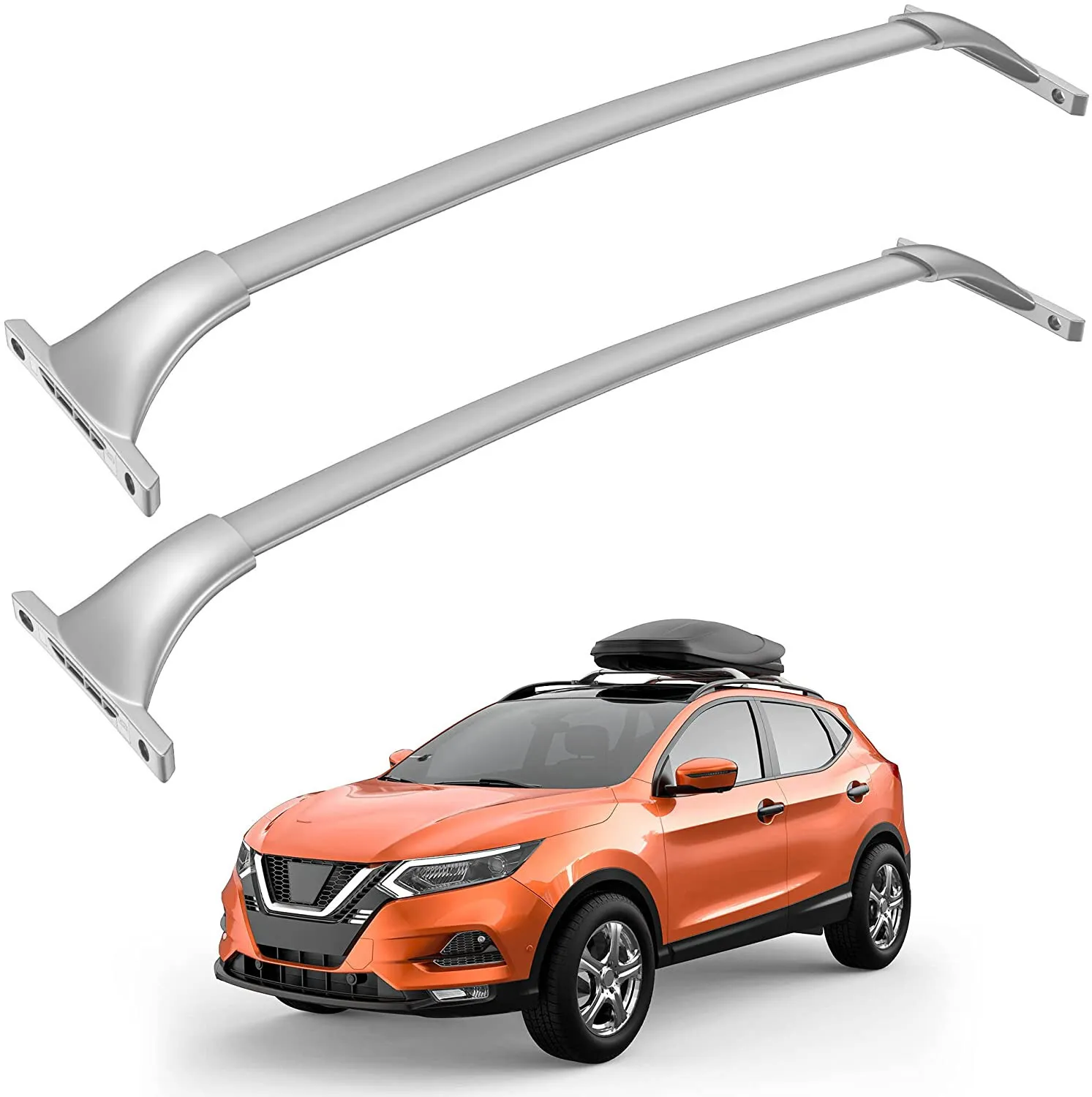 MOSTPLUS Roof Rack Cross Bar Rail for 2014-2019 Nissan Rogue Cargo ...