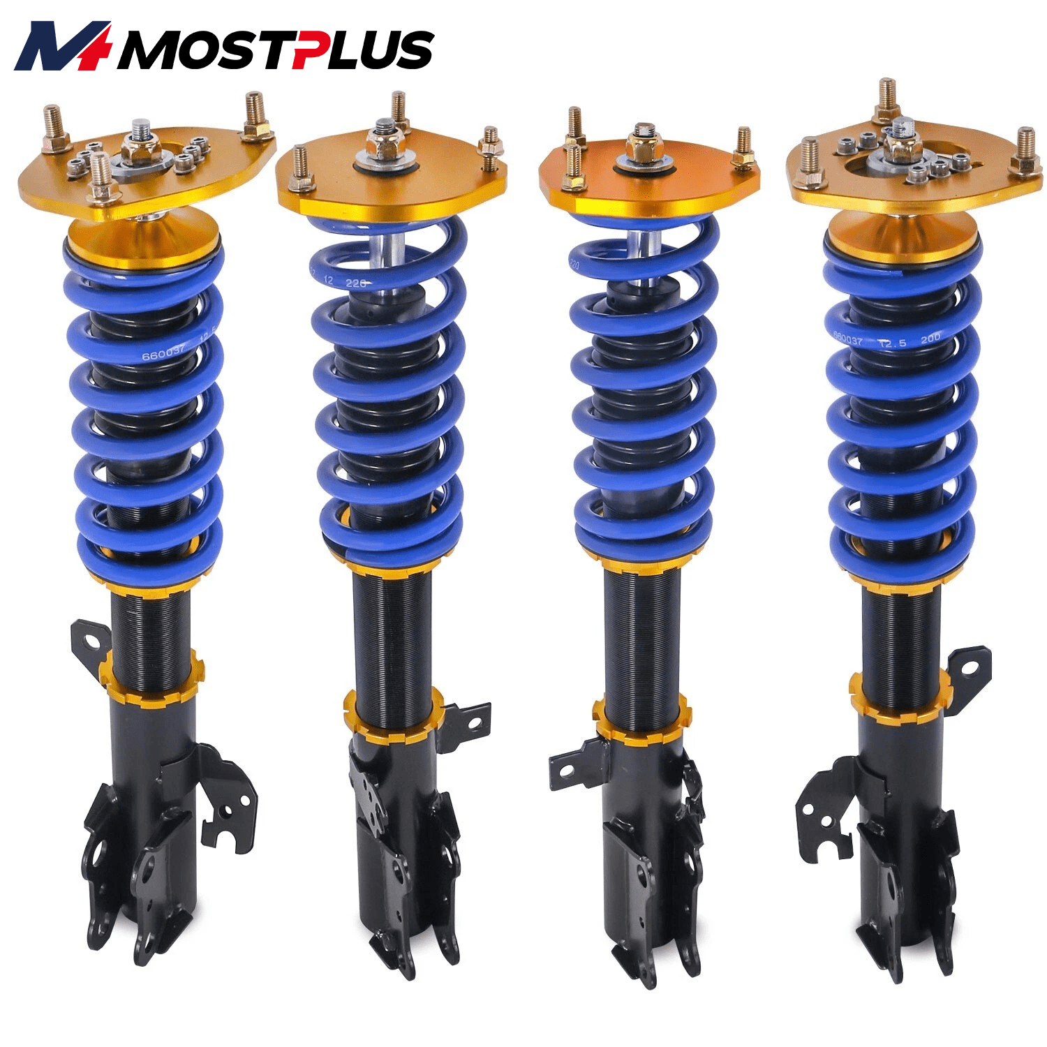 MOSTPLUS Set(4) Complete Struts Coilovers Assembly for 2002-2008 Toyota ...