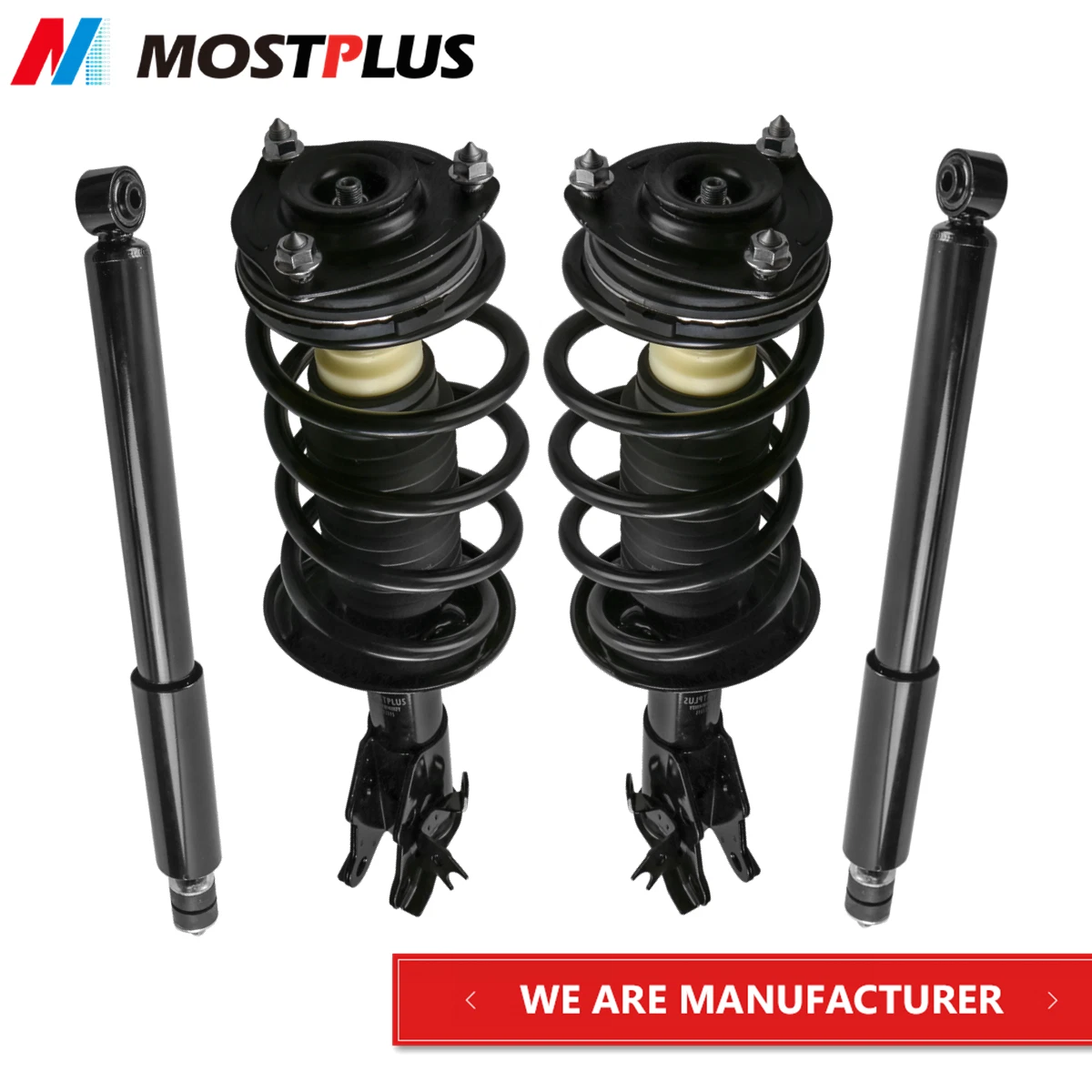 MOSTPLUS Front & Rear Struts Assembly Set(4) for 2006-2011 Acura CSX ...