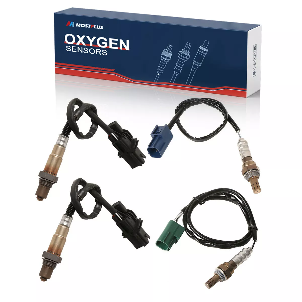 MOSTPLUS Set(4) Upstream Downstream O2 Oxygen Sensor for 04-06 Nissan ...