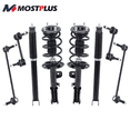 MOSTPLUS Set(8) Front & Rear Shocks Struts w/ Sway Bars for 2013-2018 ...