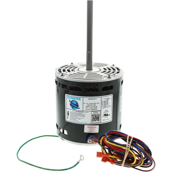 MOT06359 - ClimaTek Upgraded Furnace Blower Motor 1/2 HP 1075 RPM 230V ...