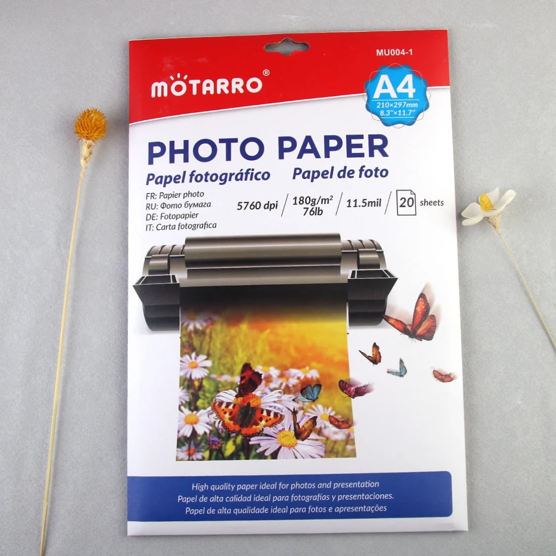 MOTARRO High Color Density Photo Paper Picture for Inkjet Printing the ...