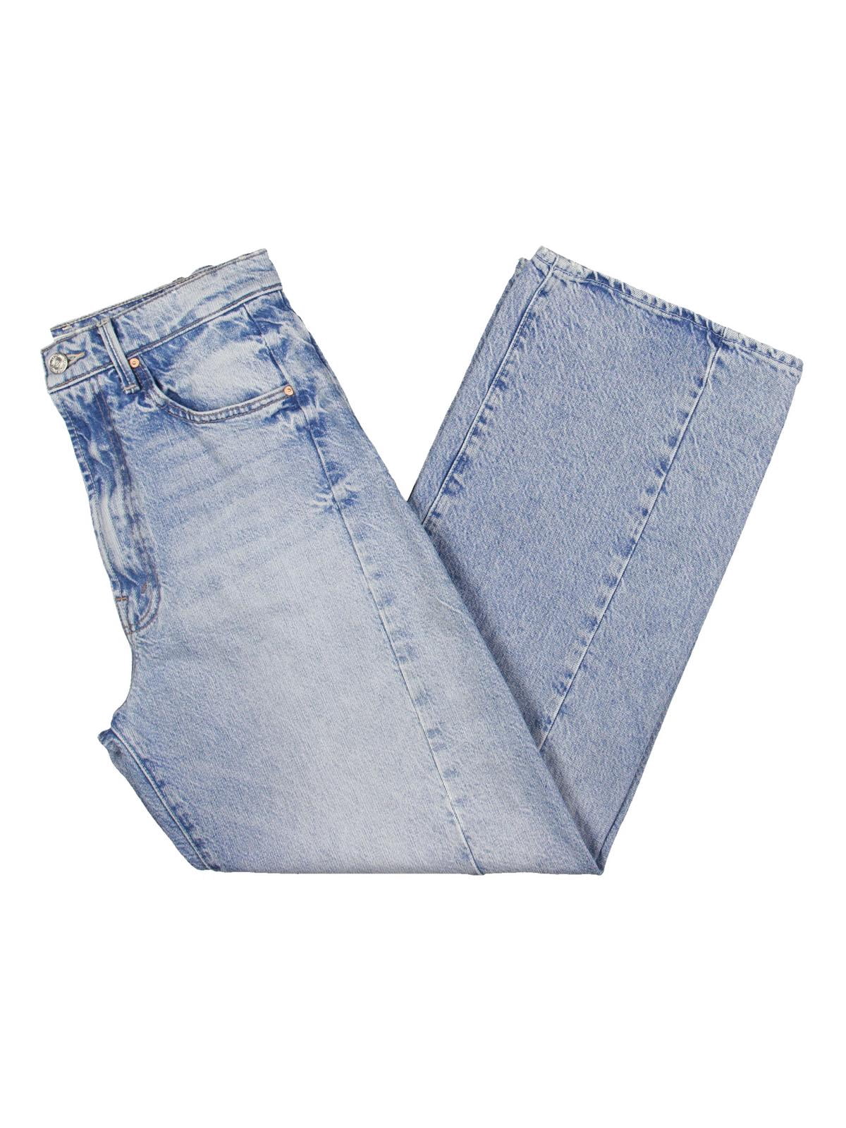 Mother Womens The Half-Pipe High Rise Distressed Ankle Jeans - Walmart.com