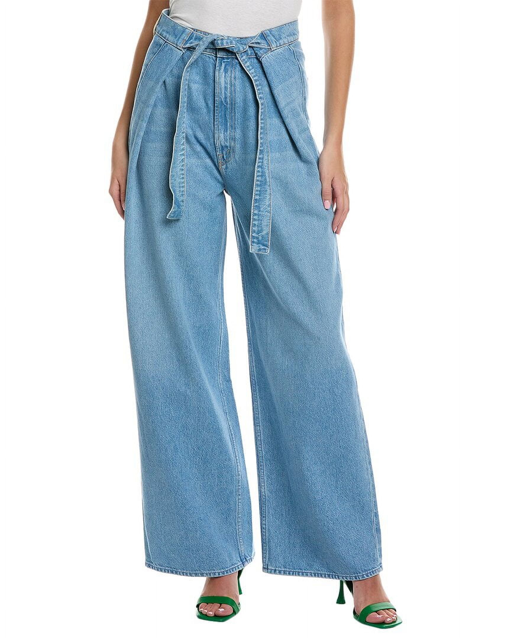 MOTHER womens Denim The Fold-In Funnel Sneak All You Can Eat Wide Leg ...