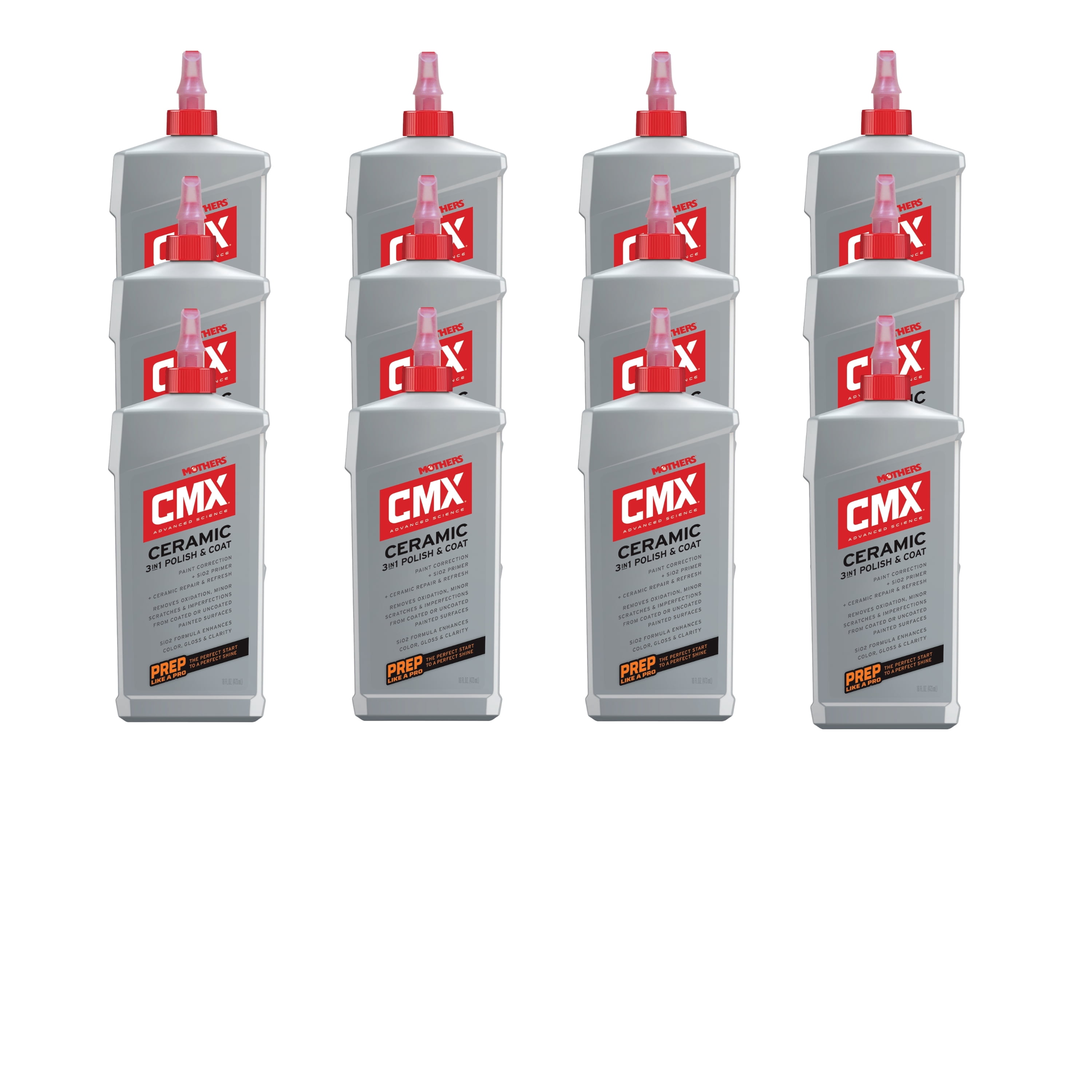 Mothers CMX Ceramic 3-in-1 Polish & Coat Automotive Polishes, 16 oz, 12 ...