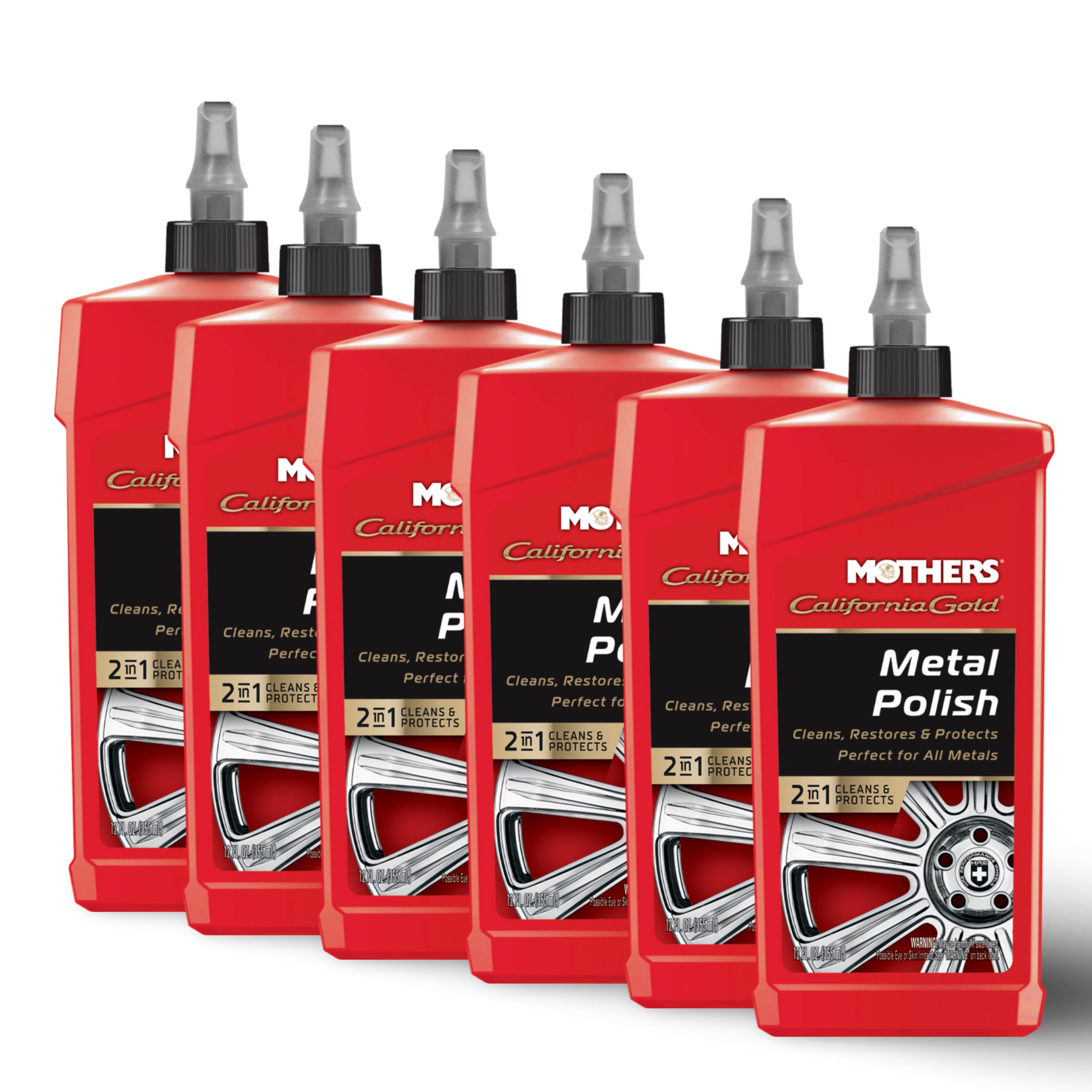 MOTHERS 05112 California Gold Metal Polish 6 PACK - Shine - Restore ...