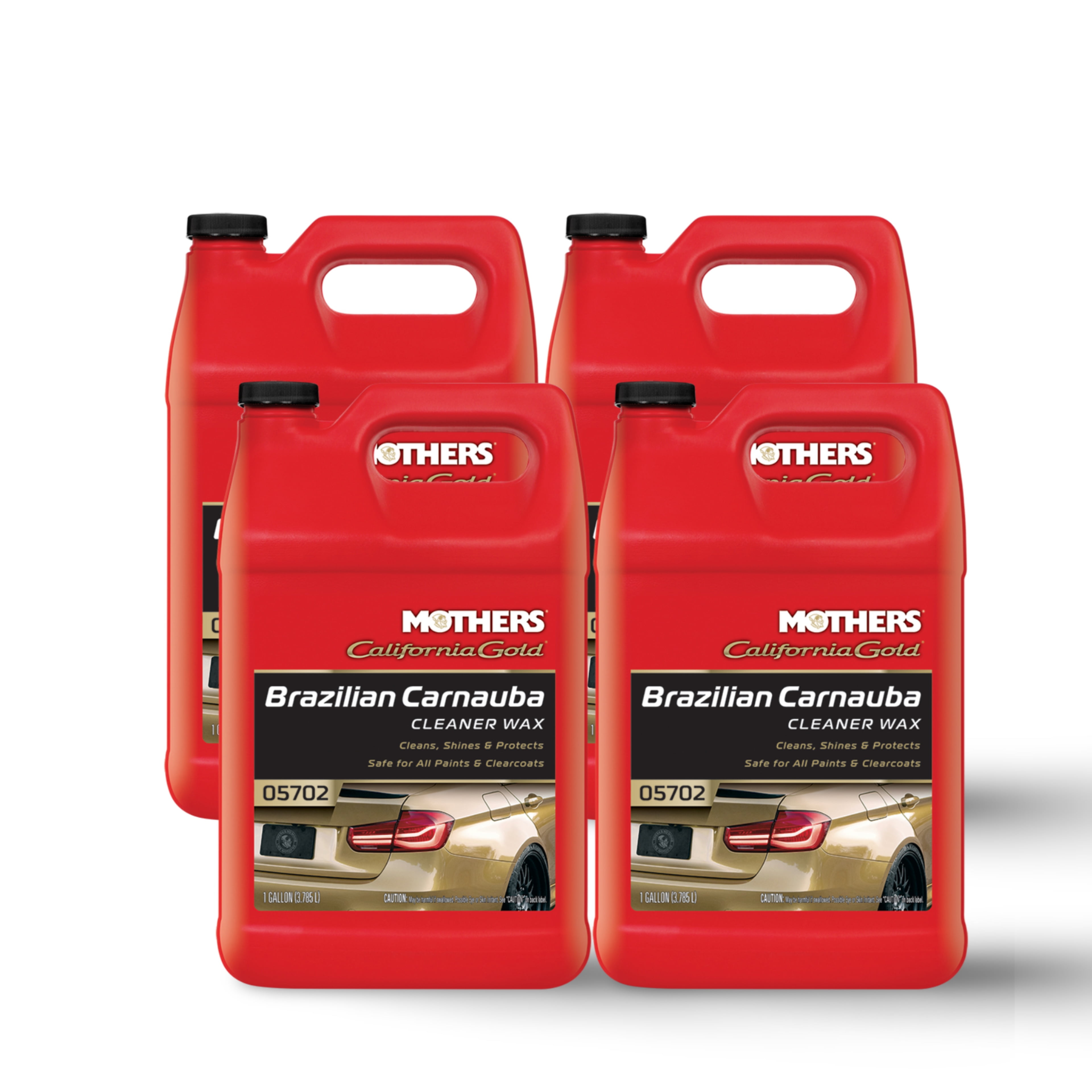MOTHERS 05702 California Gold Brazilian Carnauba Cleaner Wax 4 PACK - 1 ...