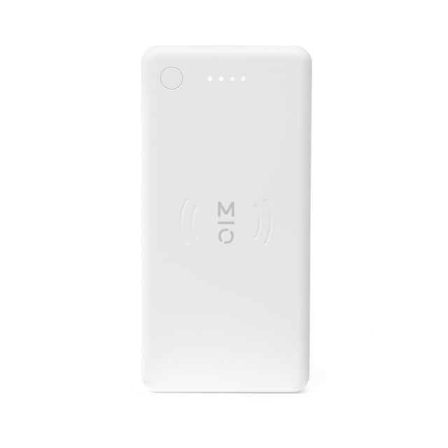MOTILE 10,000 mAh Qi Certified White Wireless Power Bank Charger, Fast ...