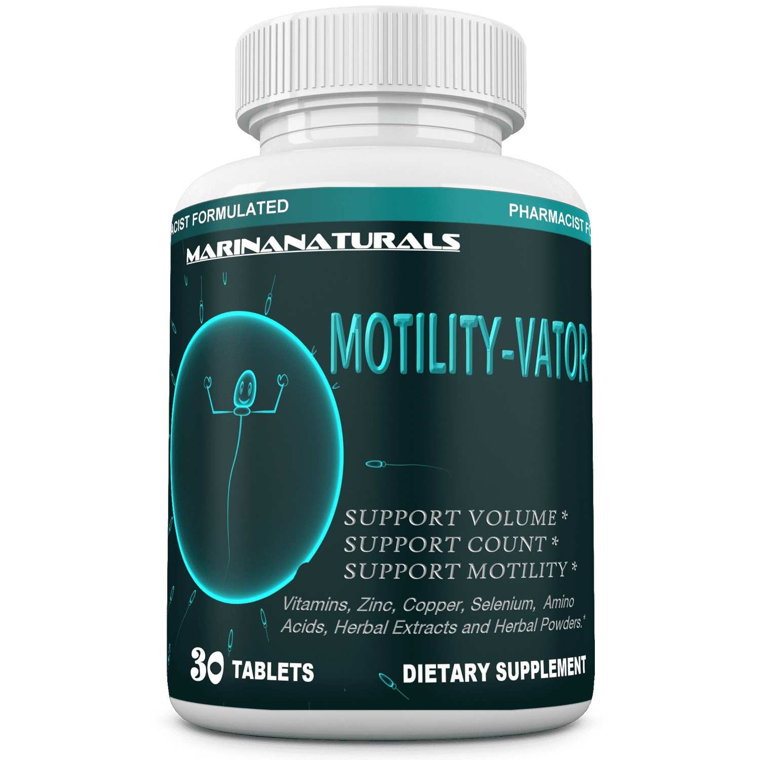 MOTILITYVATOR Natural Vitamins, Minerals, Amino Acids and Herbs that ...