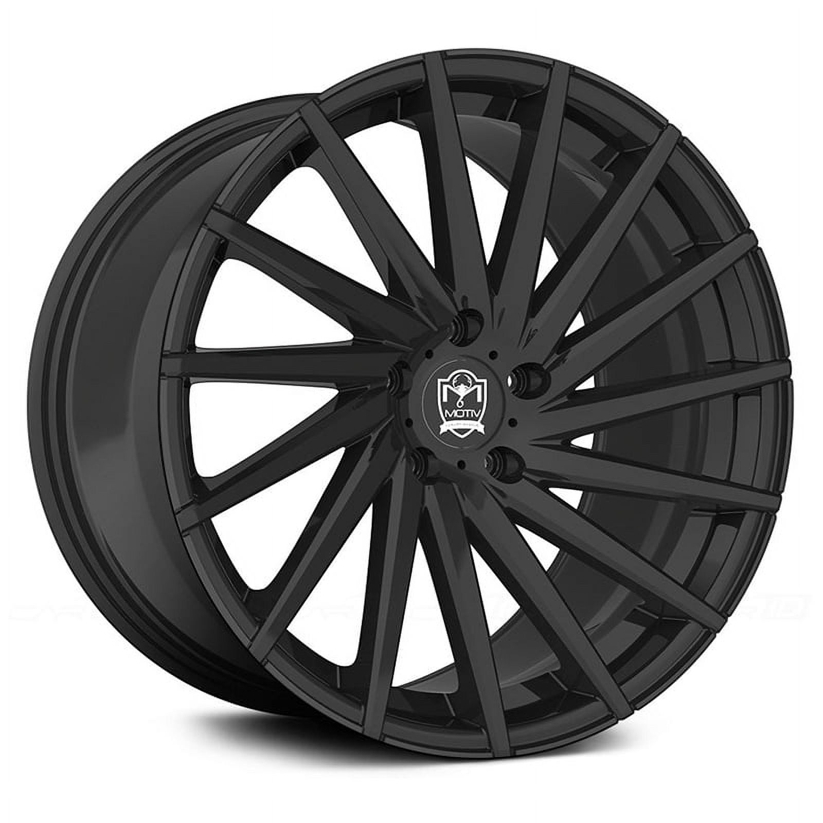 MOTIV 417b montage 19x8.5 +40et 73.00mm satin black wheel Fits select ...