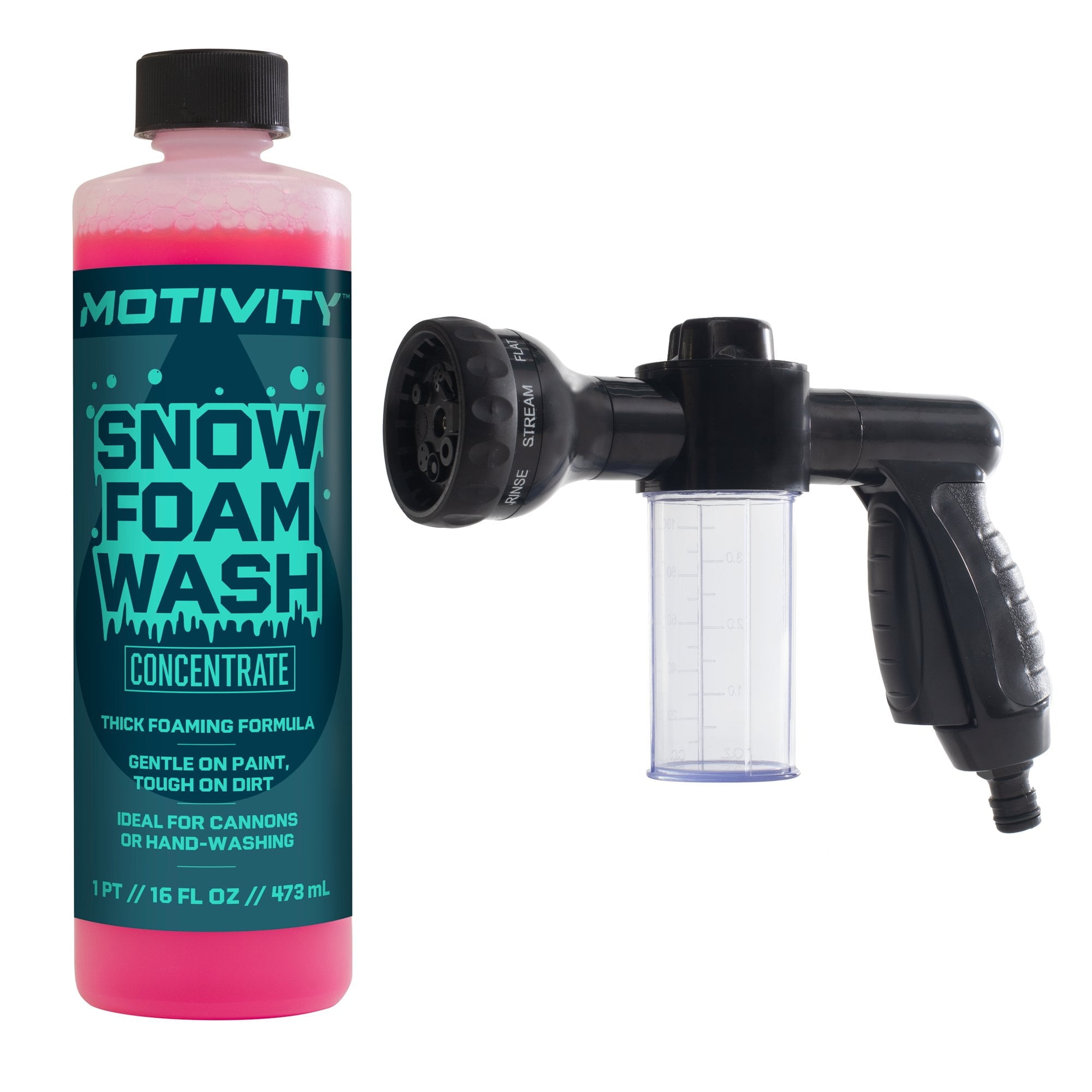 MOTIVITY Foaming Boost Kit Includes Snow Foam Concentrated Car Wash Soap and Foaming Spray ...