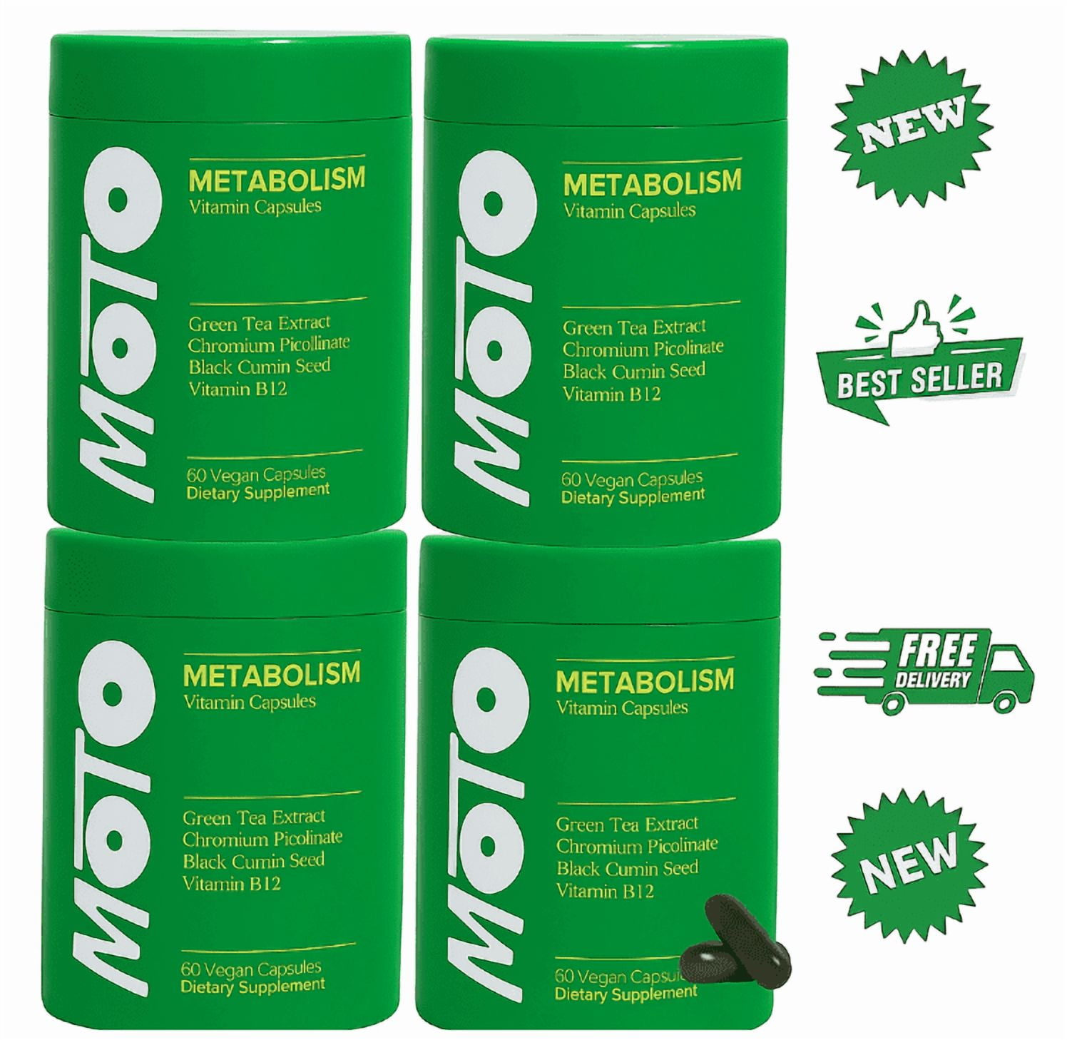 MOTO Metabolism Formula –4-Pack – Natural Support - Walmart.com
