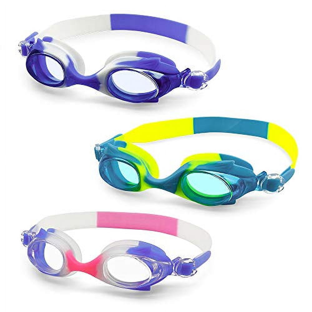 MOTOEYE Kids Swim Goggles Pack of 3,for Baby Children,Infant,Toddlers ...