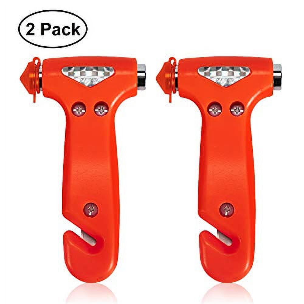 MOTORBUDDY 2-Pack Car Safety Hammer, Auto Emergency Escape Hammer with ...