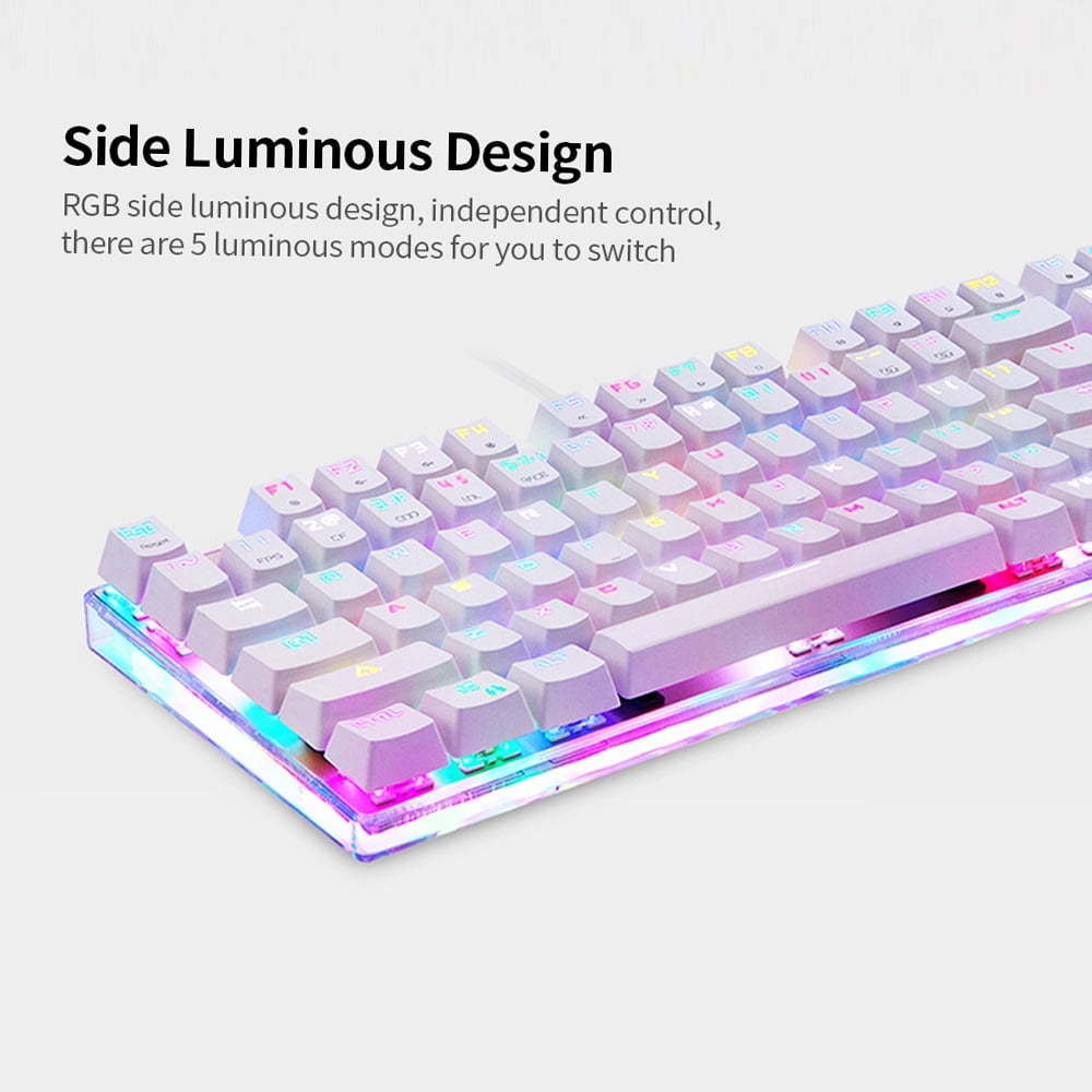 MOTOSPEED Keyboard,Buzhi Wired Usb Led Mechanical Wired Usb K87s Mechanical Wired Qisuo ...