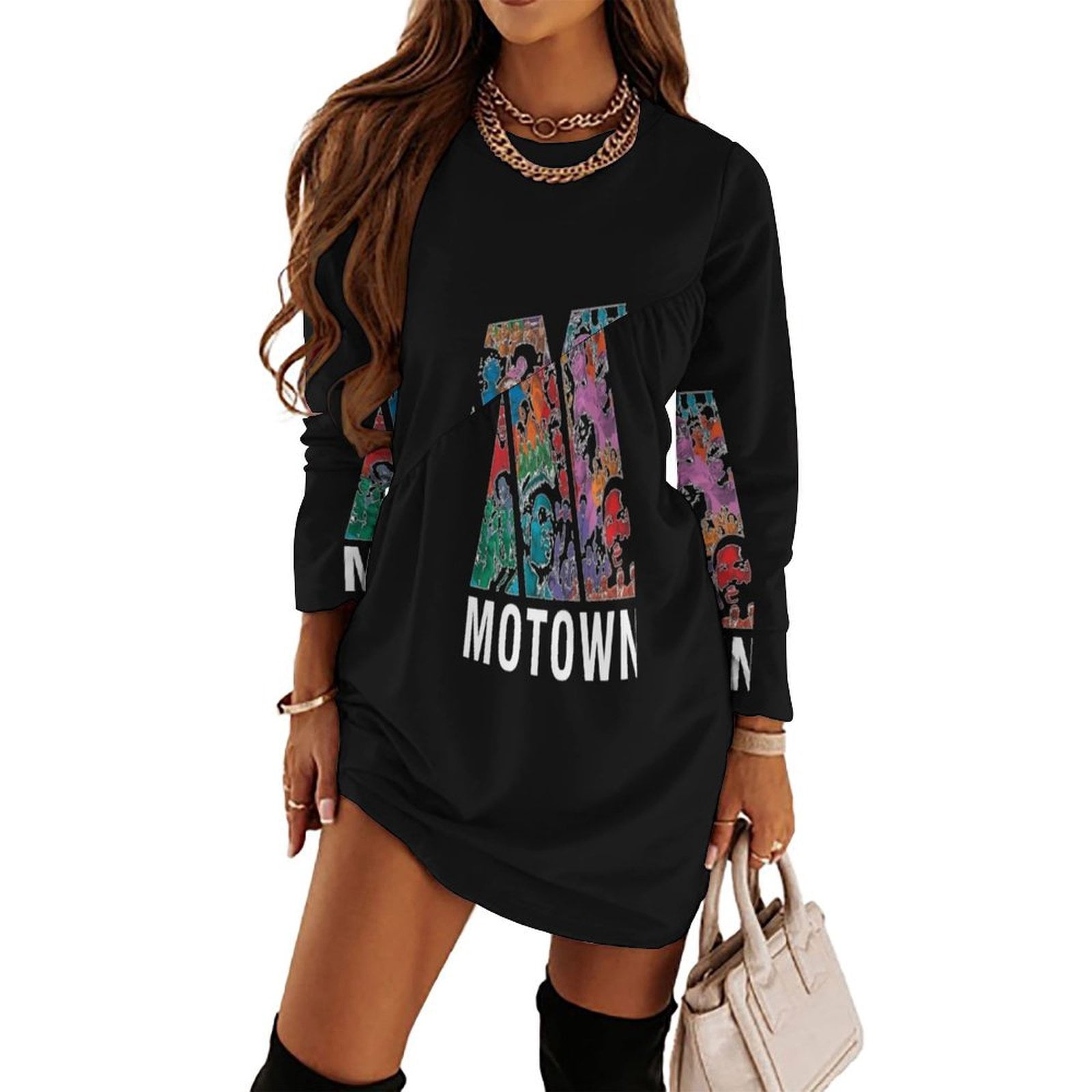 MOTOWN RECORDS legend pop Essential T Shirt Long Sleeved Dress summer ...
