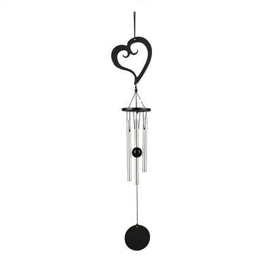 Mainstays Outdoor 33" H Hummingbird and Flower Metal Wind Chime ...