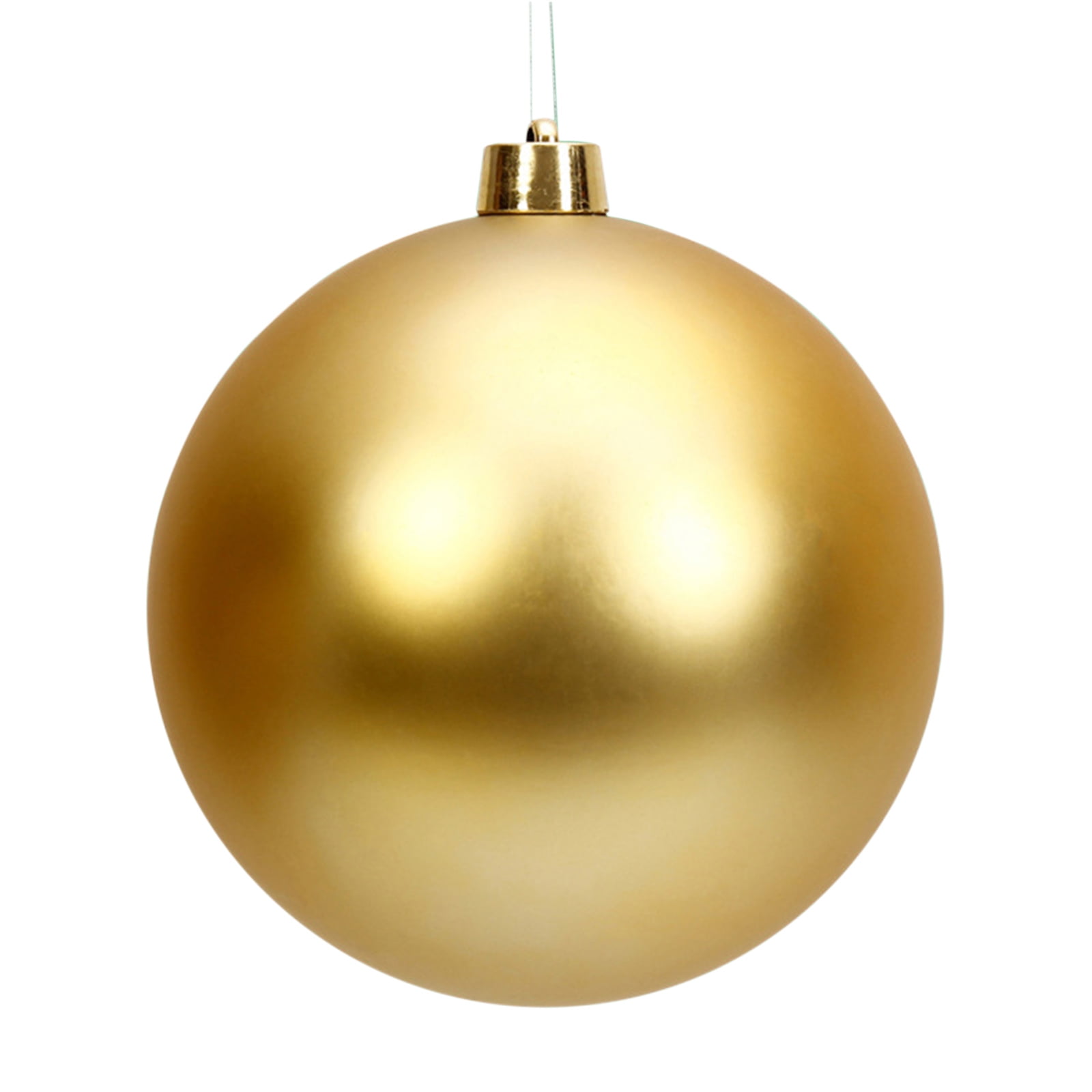 MOUDUO Home Ornament 8 Inches Shatterproof Large Candy Gold Plastic ...