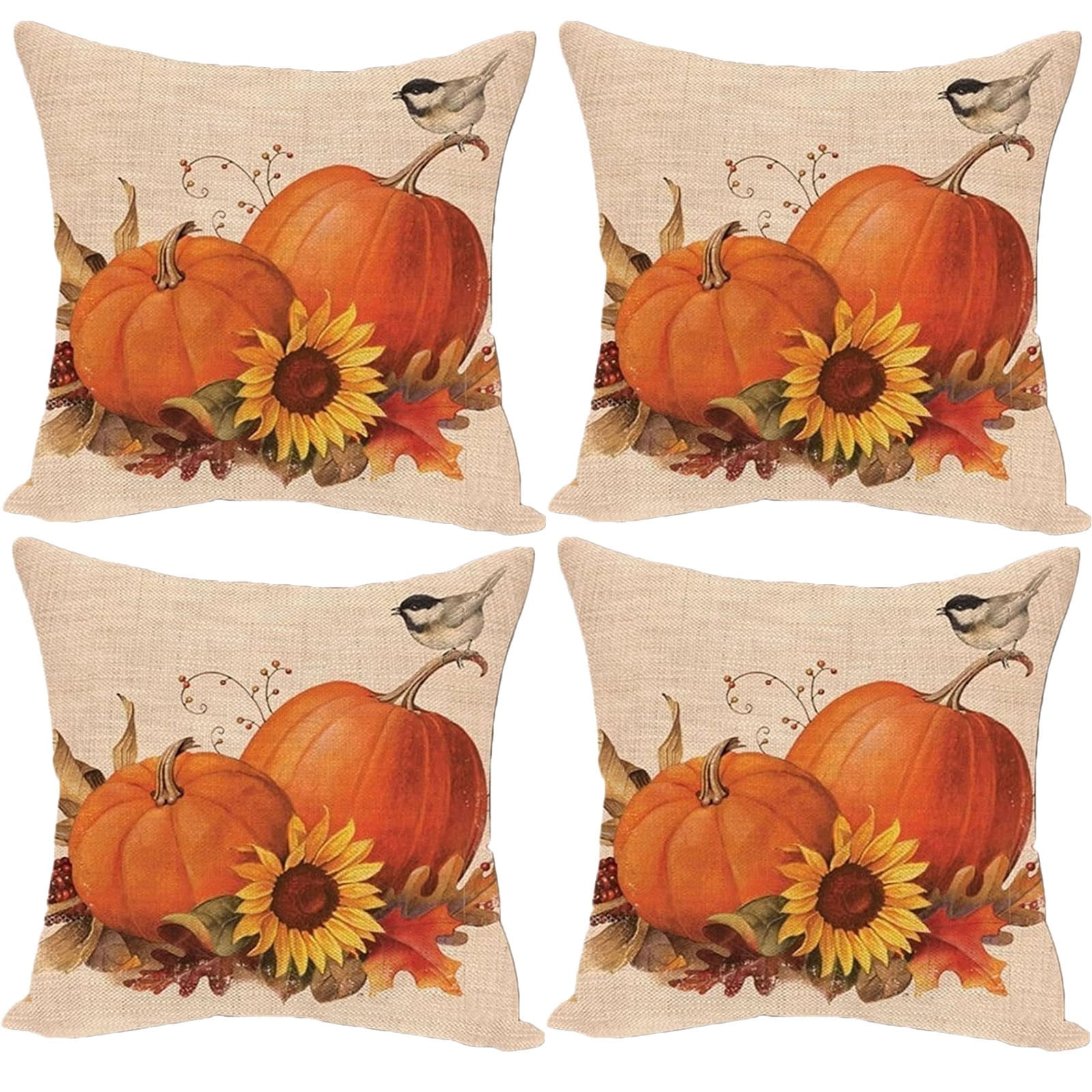 MOUDUO Home Textiles Essential Clearance! 18x18 inch Set of 4 for Fall ...