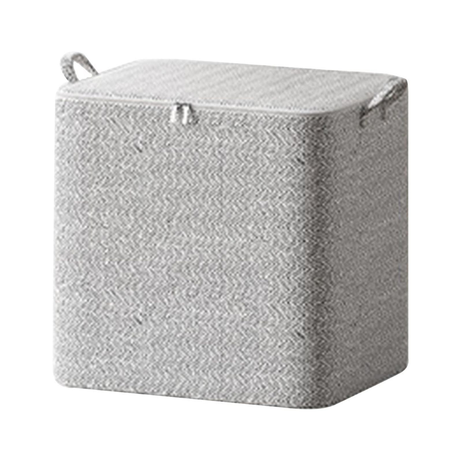 MOUDUO Storage Bin with Lid Storage Boxes with Pu Leather Handles Pp ...