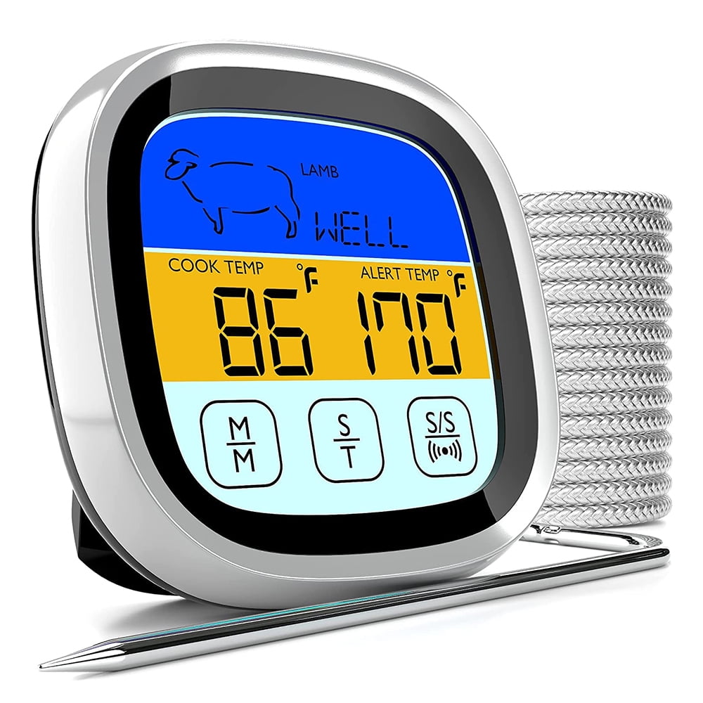 MOUIND Cooking Thermometers, Digital Meat Grill Thermometers with Large ...