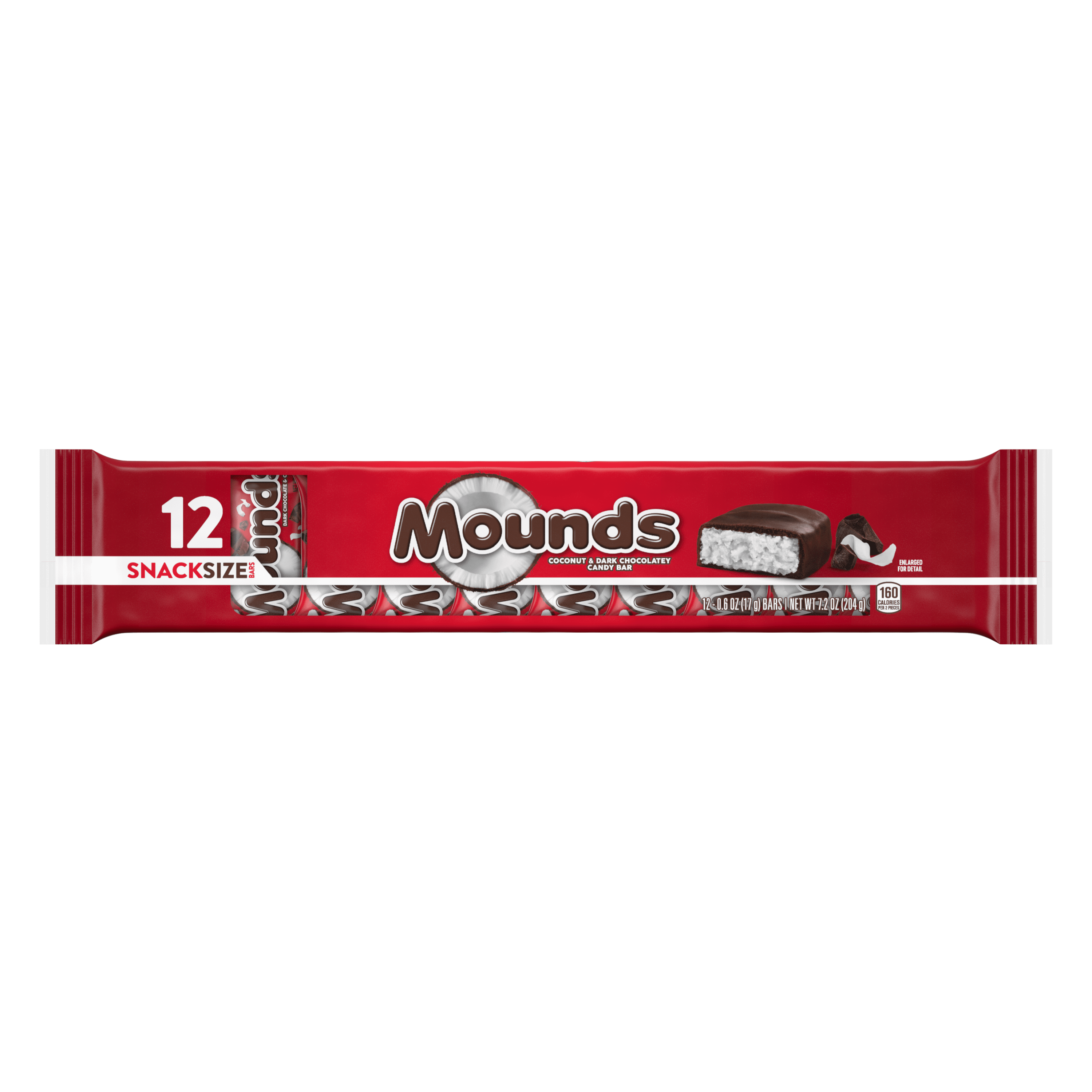 MOUNDS DARK CHOCOLATE AND COCONUT SNACK SIZE BAR STAND UP BAG - Walmart.com