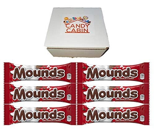 MOUNDS Dark Chocolate and Coconut 1.75 Oz Candy Bar, Multiple Pack Box ...