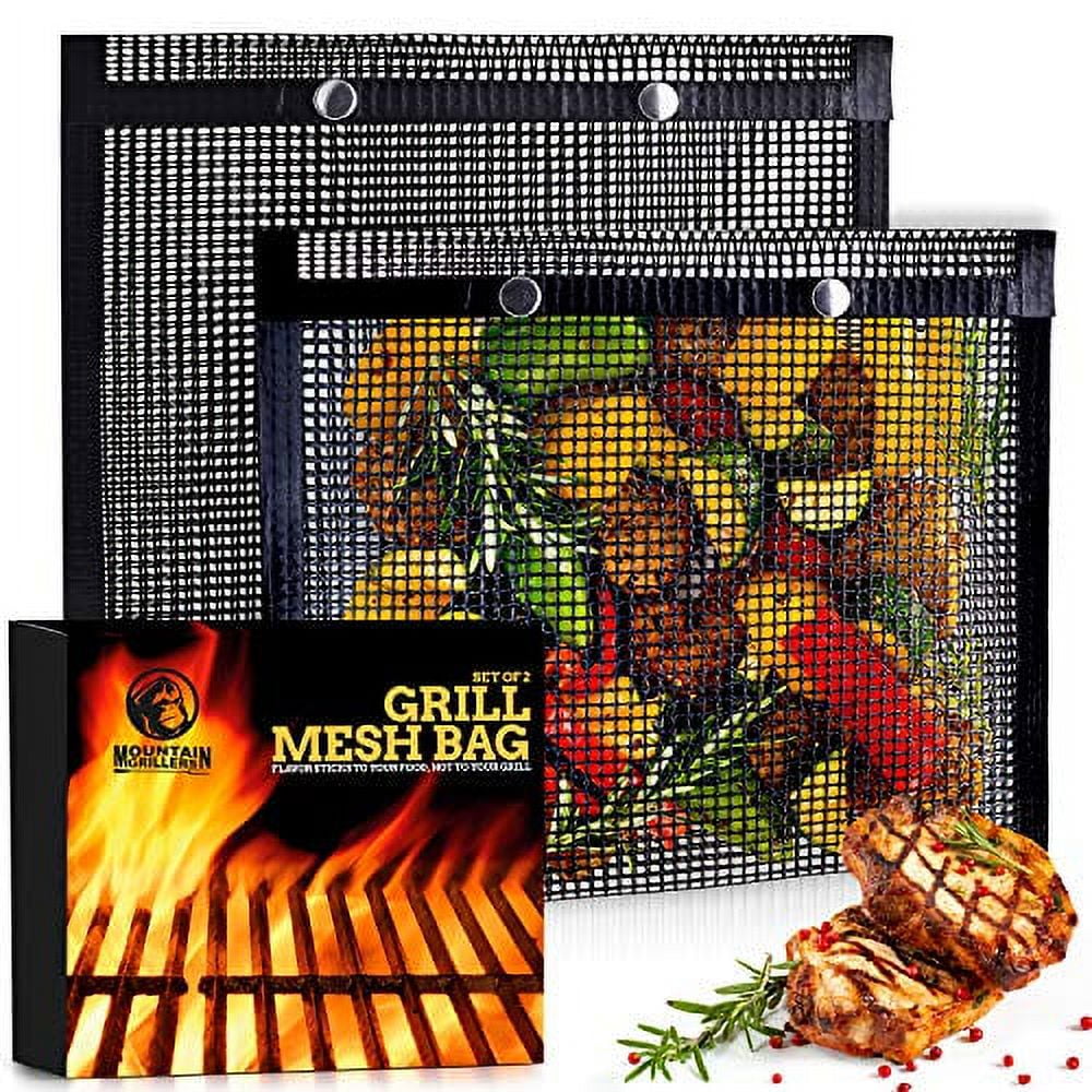 Mountain Grillers BBQ Mesh Grill Bags - Set of 2 (12x9.5Inch) for ...