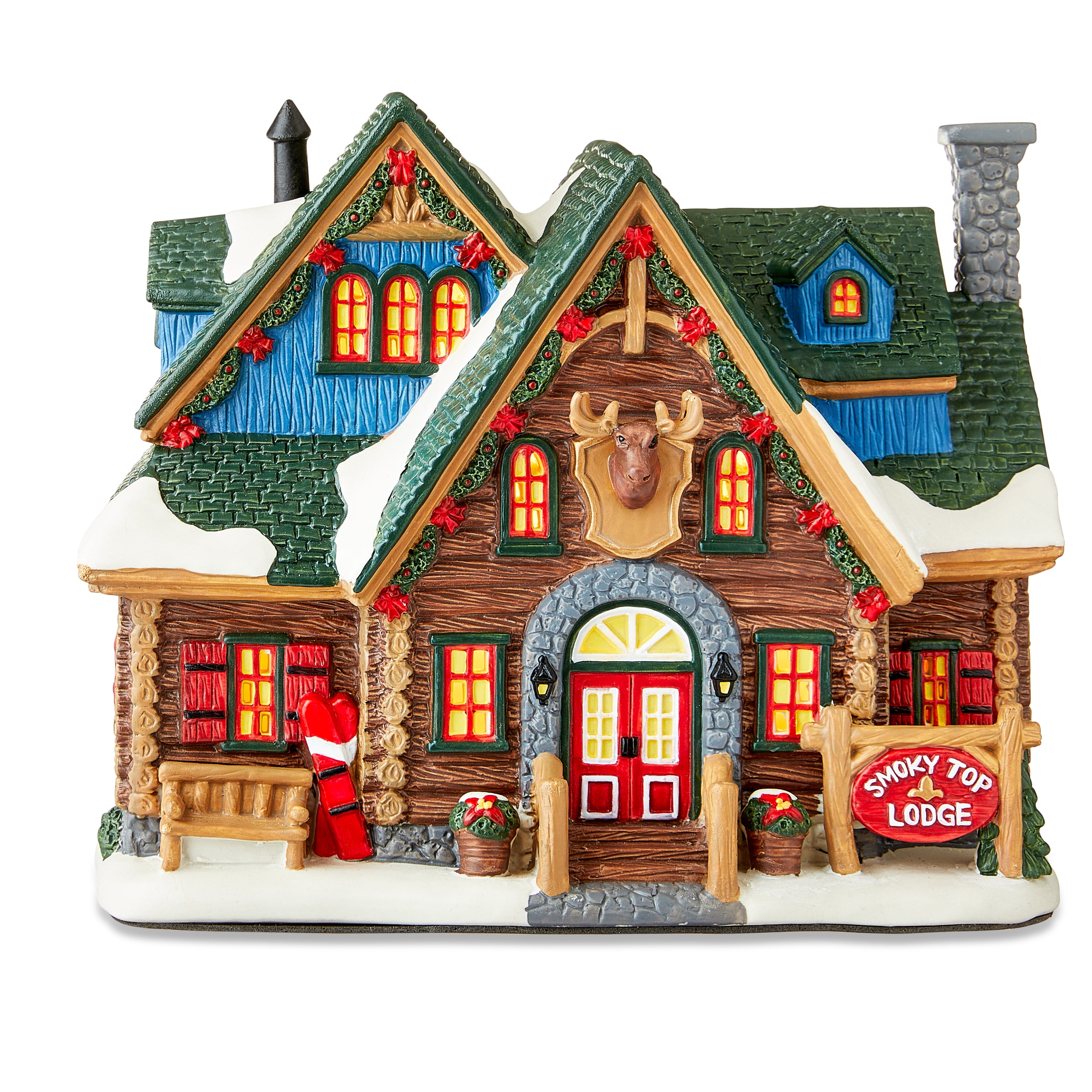 Lighted Christmas Houses Village