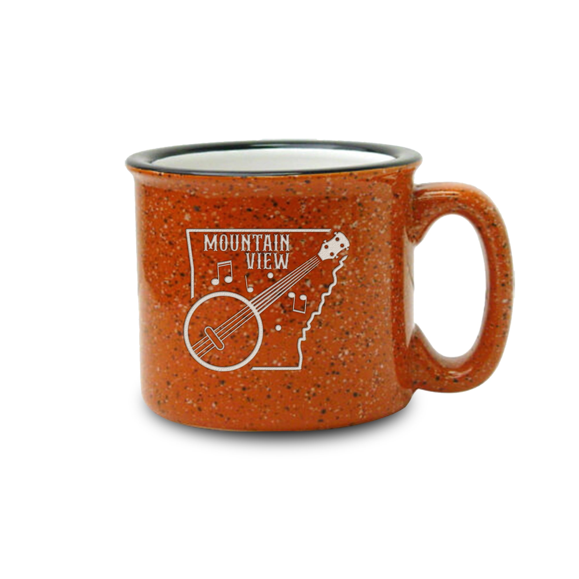 MOUNTAIN VIEW ARKANSAS 12-OZ LASER ENGRAVED CAMPFIRE MUG - TERRA COTTA ...