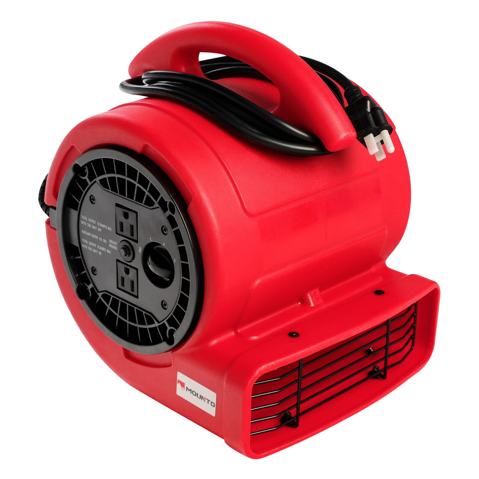 MOUNTO 1/5hp 800cfm Commercial Air Mover Blower Carpet Drying Cooling ...