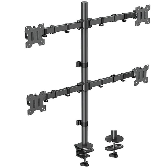 MOUNTUP Quad Monitor Stand, 4 Monitors Desk Mount for 17 to 32 inch ...
