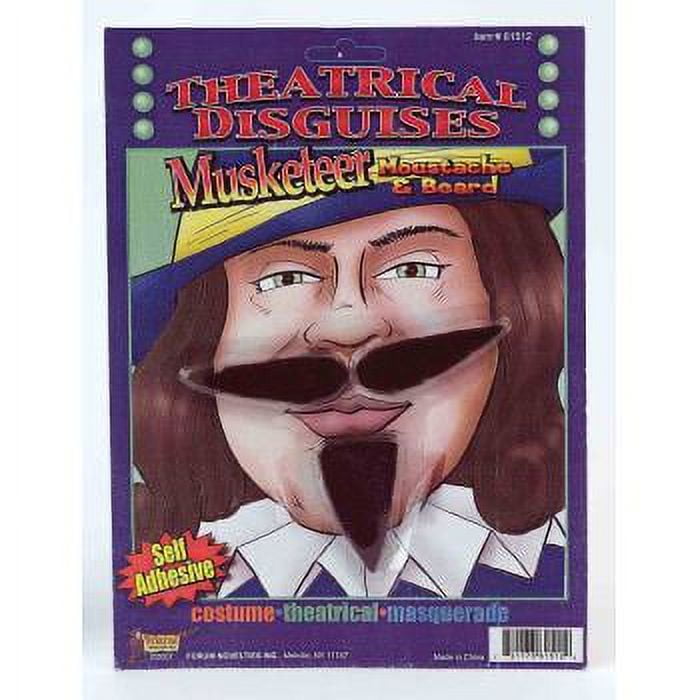 MOUSTACHE & BEARD-MUSKETEER - Walmart.com