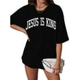 MOUSYA Christian Oversized Shirt Women Jesus T-Shirt Jesus Love You ...