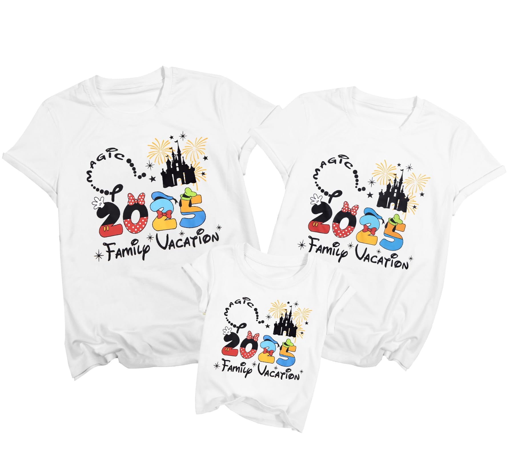 MOUSYA Family Vacation Shirts 2025 Family Matching Outfits Magical Tshirts for Family Cruise ...