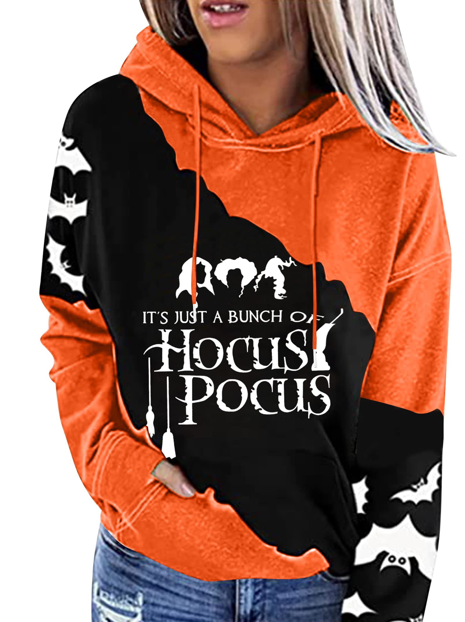 MOUSYA It's Just a Bunch of Hocus Pocus T-Shirt Women Halloween ...