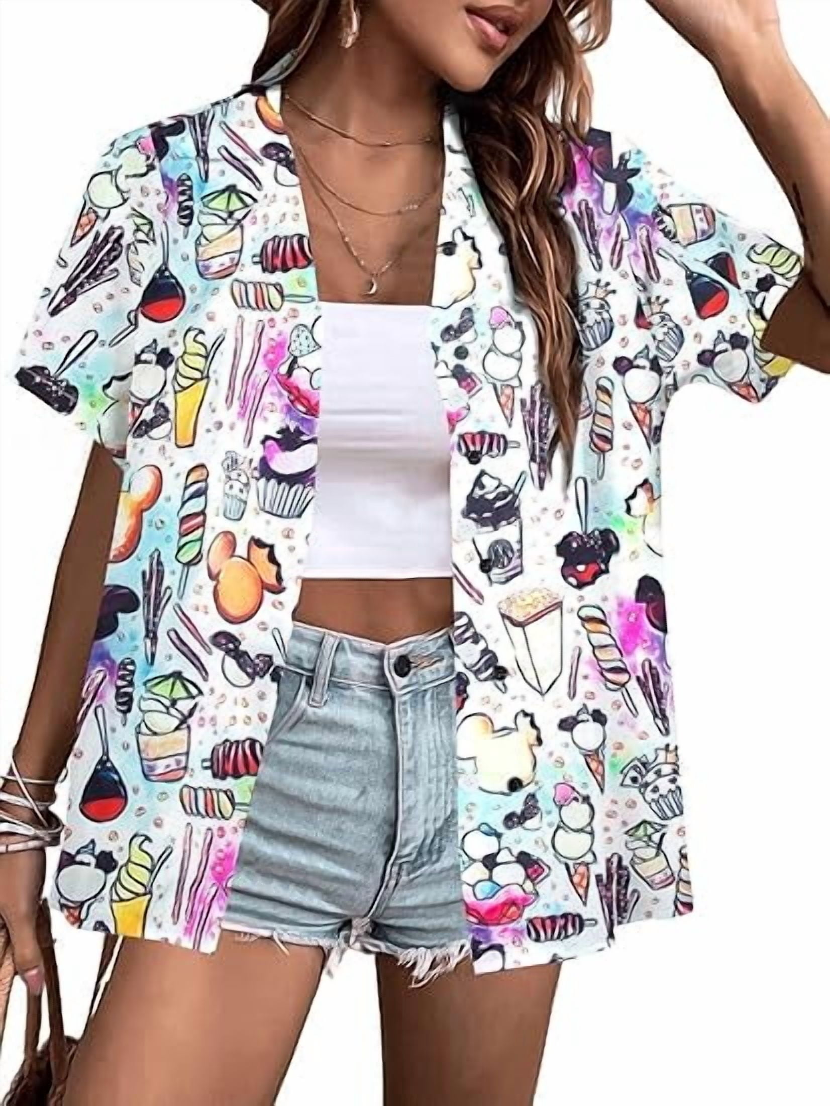 MOUSYA Magical Shirt for Women Magic Hawaiian Shirts Princess Tshirt ...