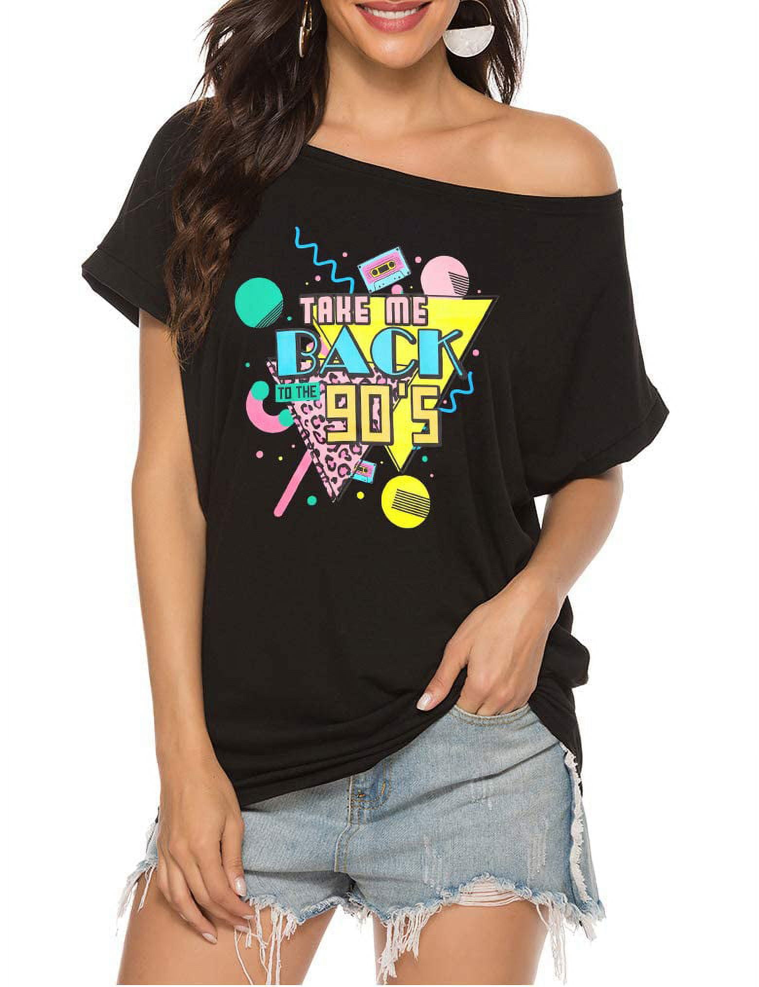 MOUSYA Take Me Back to The 90s Shirts for Women Vintage Off The ...