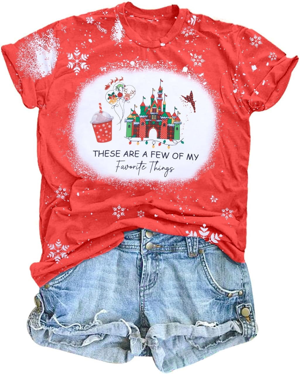 MOUSYA Women Magical Christmas T-Shirt Merry Christmas Shirt Xmas Magic ...