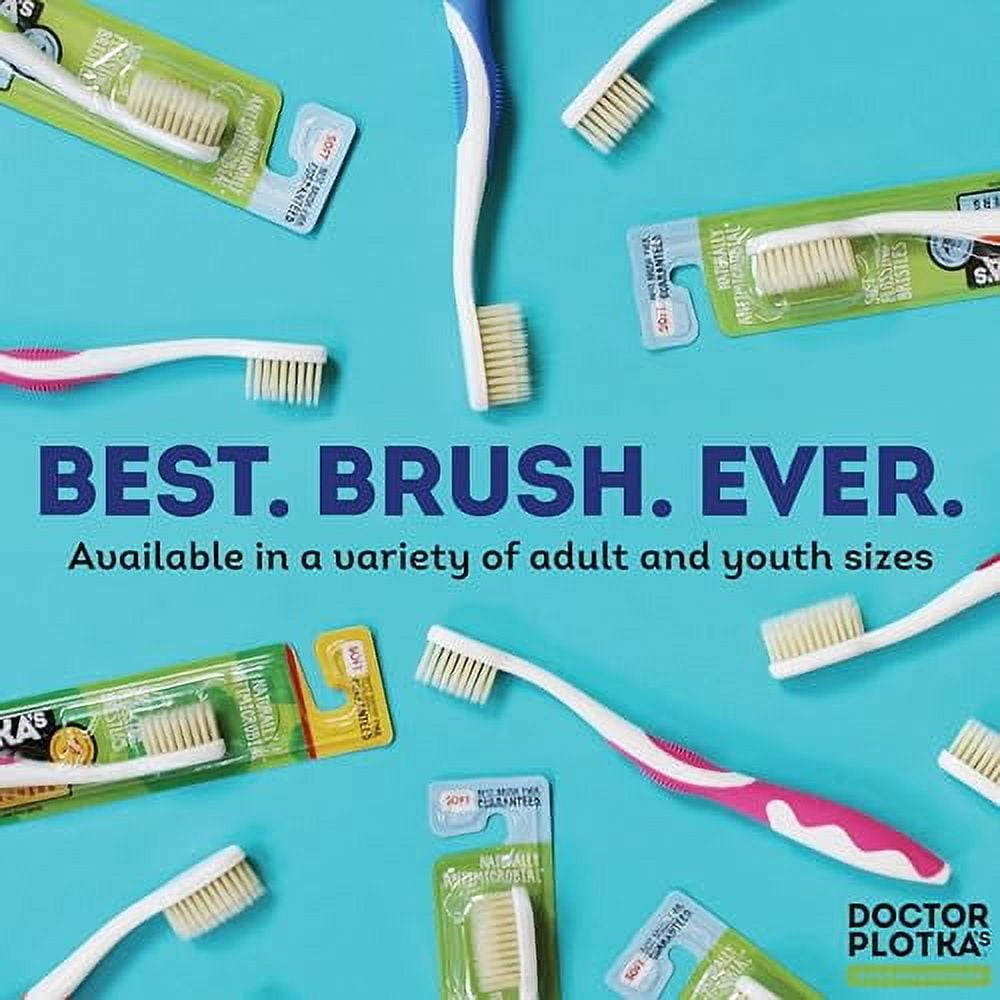 MOUTHWATCHERS Dr Plotkas Soft Bristle Flossing Toothbrush Manual Soft ...