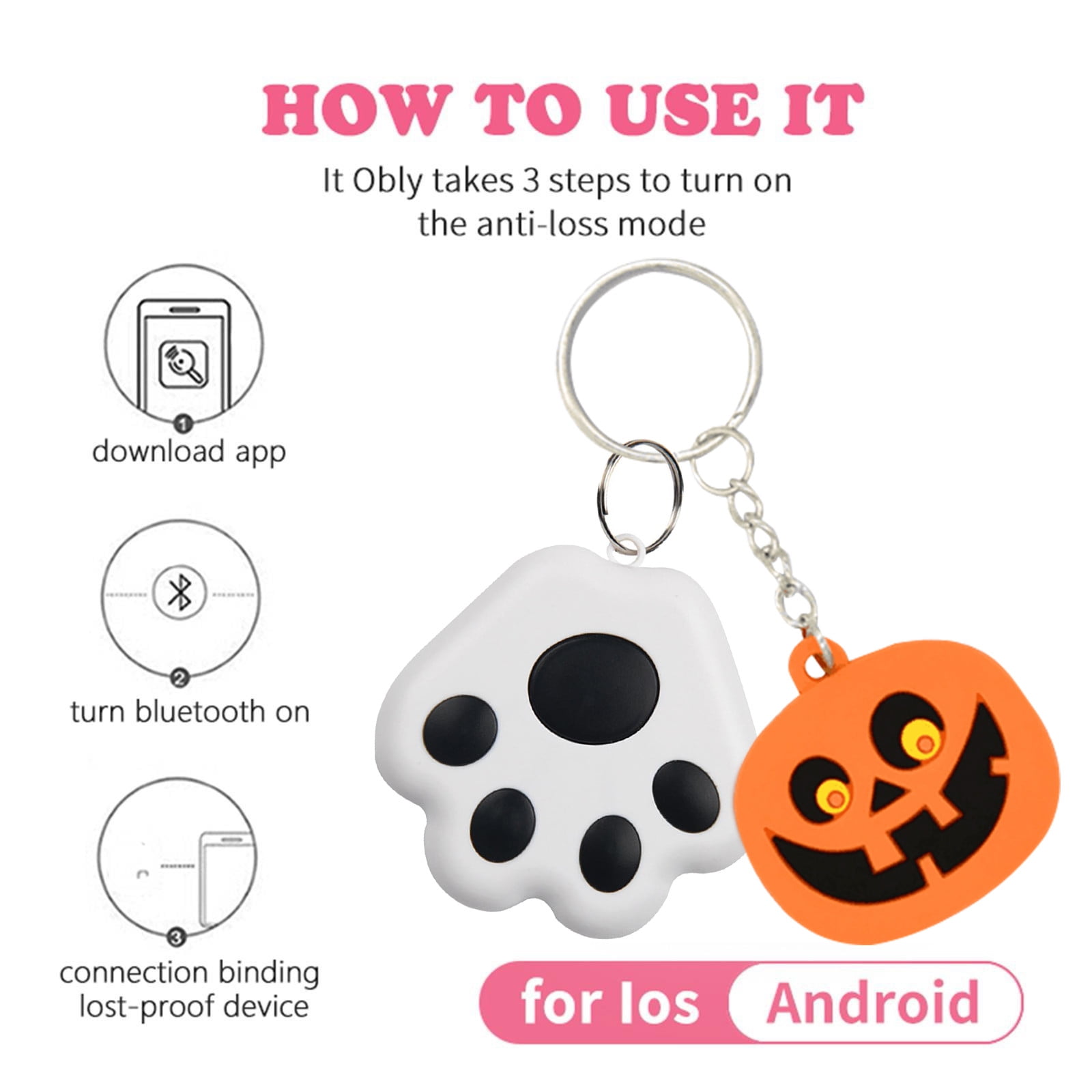 MOVAWAKY Cat Dog Mini Tracking Loss Prevention Device Tool Pet Locator ...