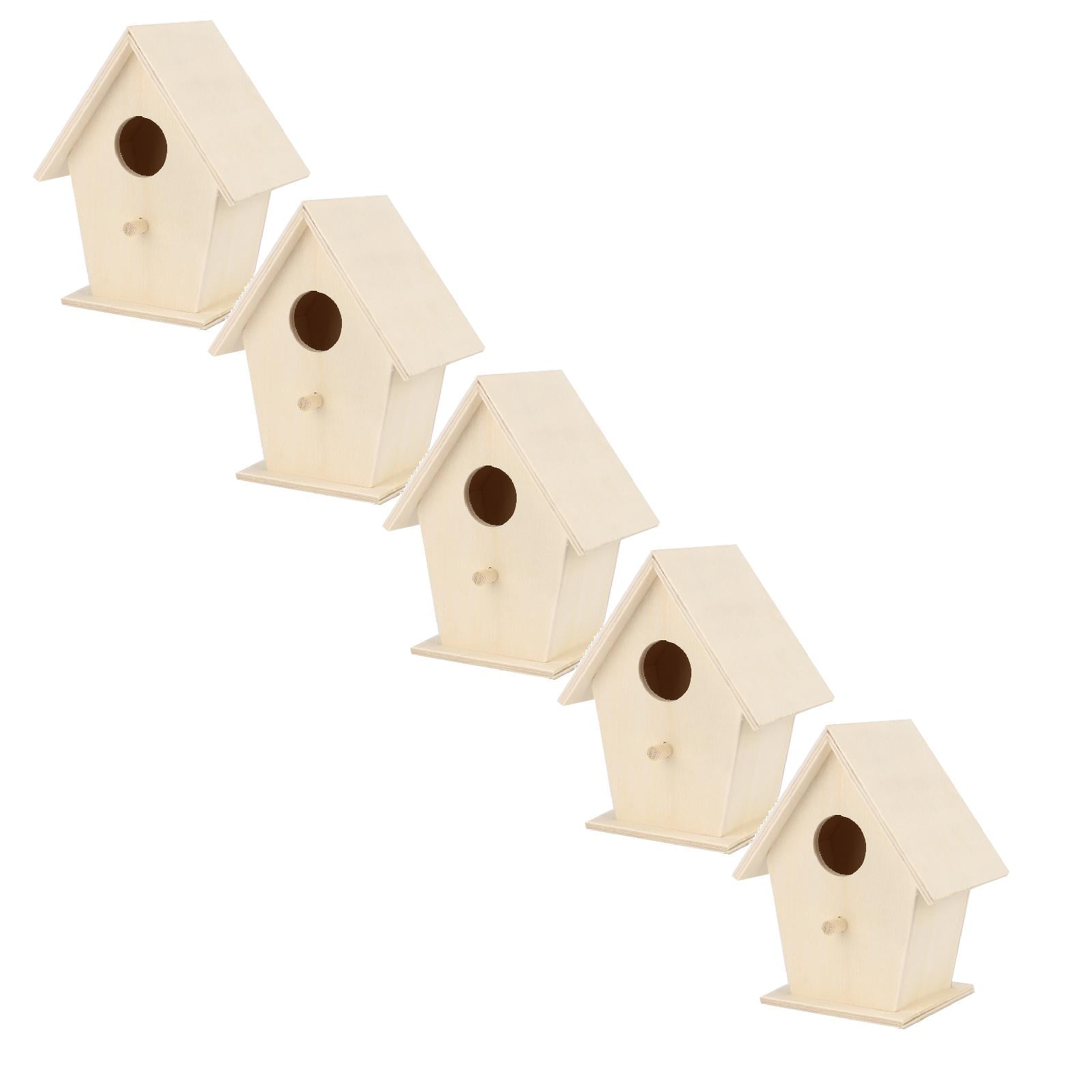 MOVAWAKY Dox Bird Bird Bird Bird Wooden 2PCS Jar Squirrel Feeder ...