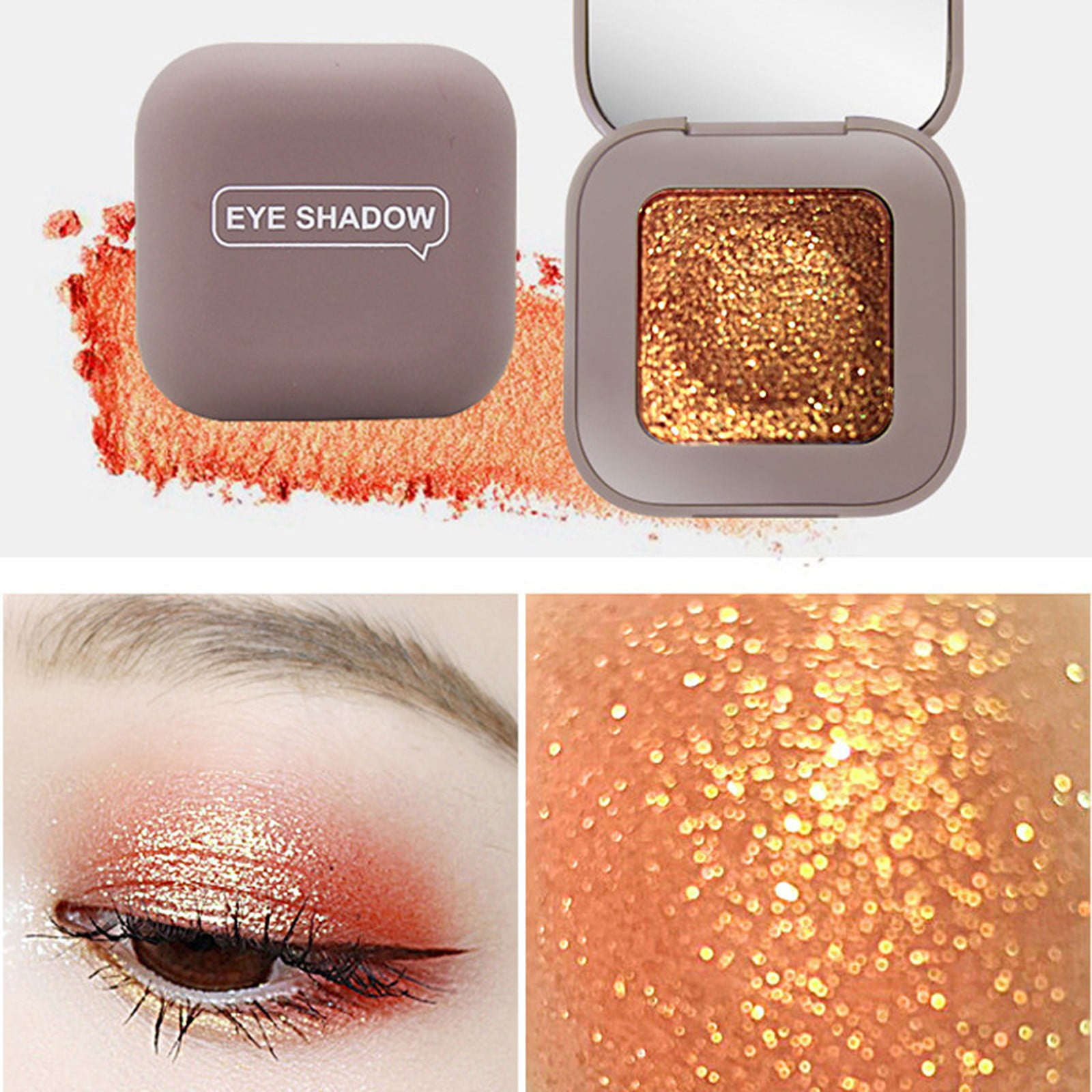 MOVAWAKY Eyeshadow Tray Super Fire Monochrome Eyeshadow Pearlescent ...