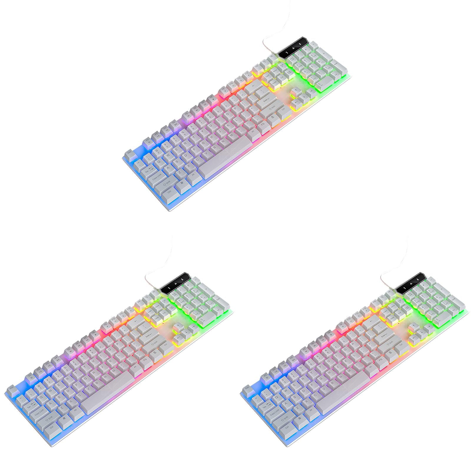 MOVAWAKY Gaming Keyboard One Handed LED Backlit USB Gaming Keyboard ...