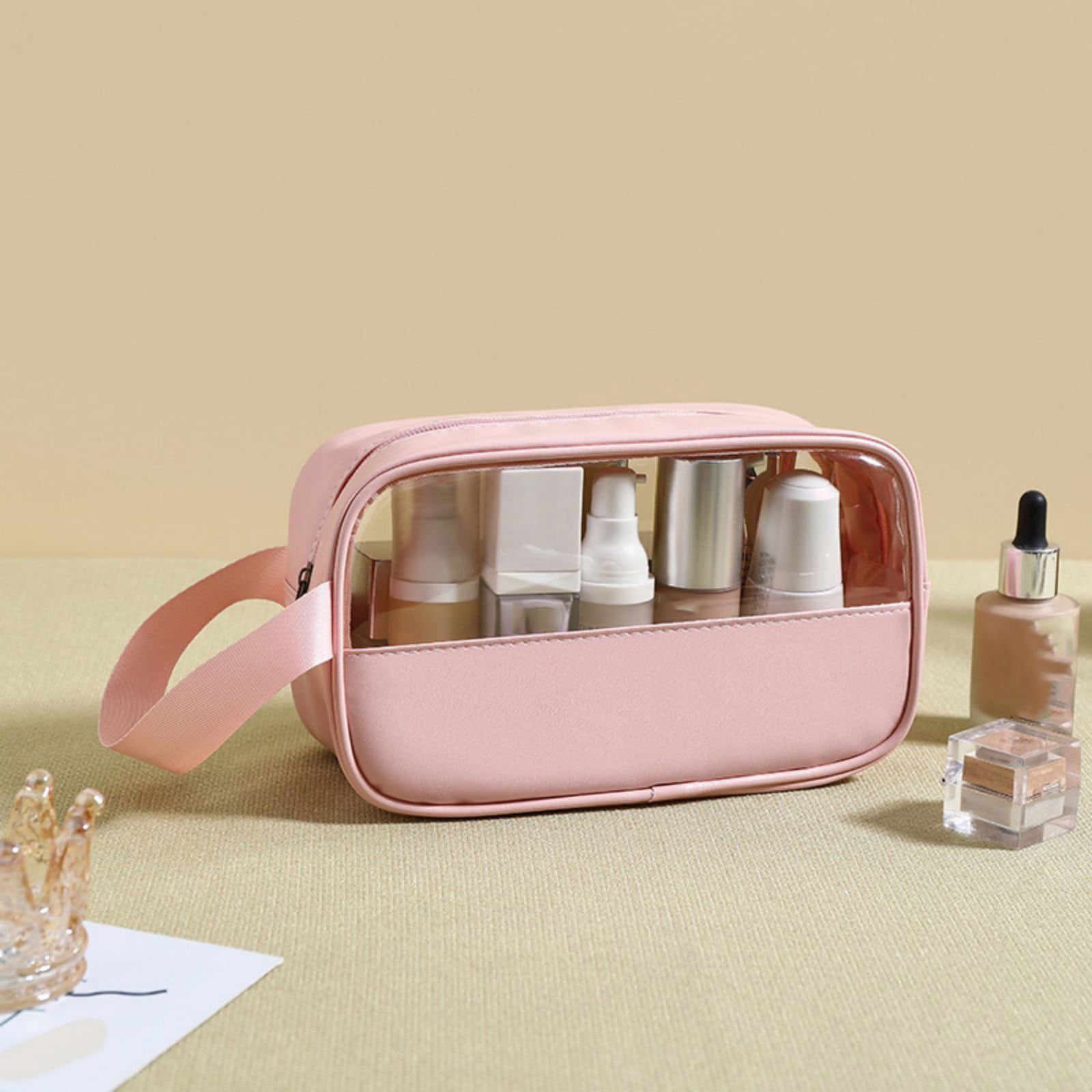 MOVAWAKY Hair Stuff Organizer Travel Cosmetics Organizer Leather Loops ...