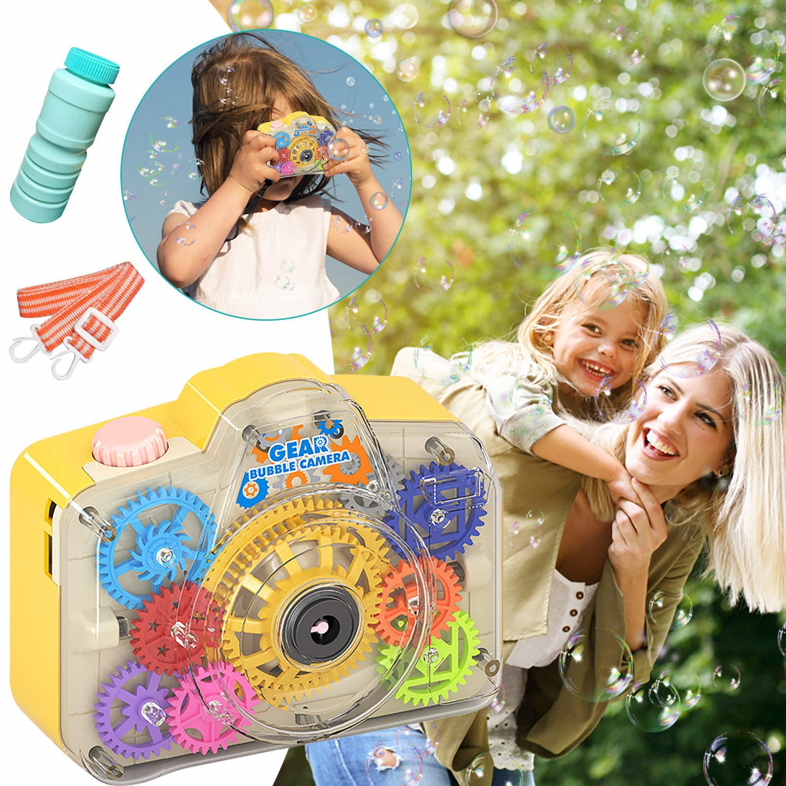 MOVAWAKY Machine Outdoor Kids, Portable Spill Proof Camera Machine For ...