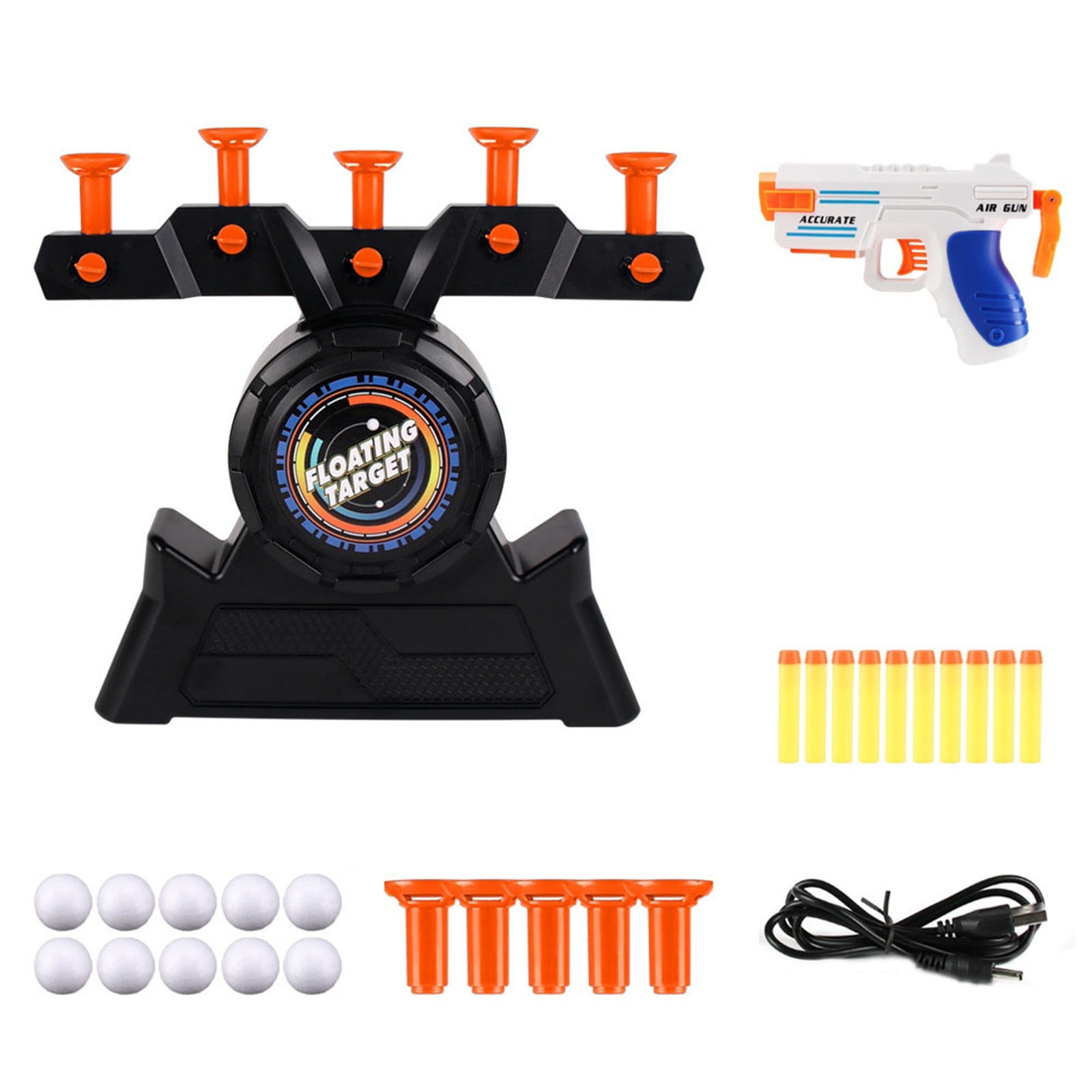 MOVING TARGET Hoverball Dartboard Shooting Game with Motorized Floating ...