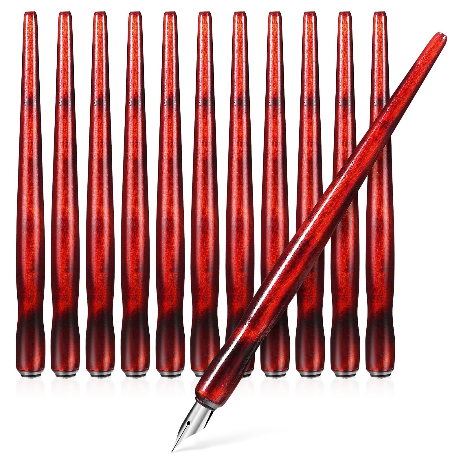 MOVTOTOP 12 Pcs Dip Pens Comic Dip Holders Wooden Pen Nib Holders Comic ...